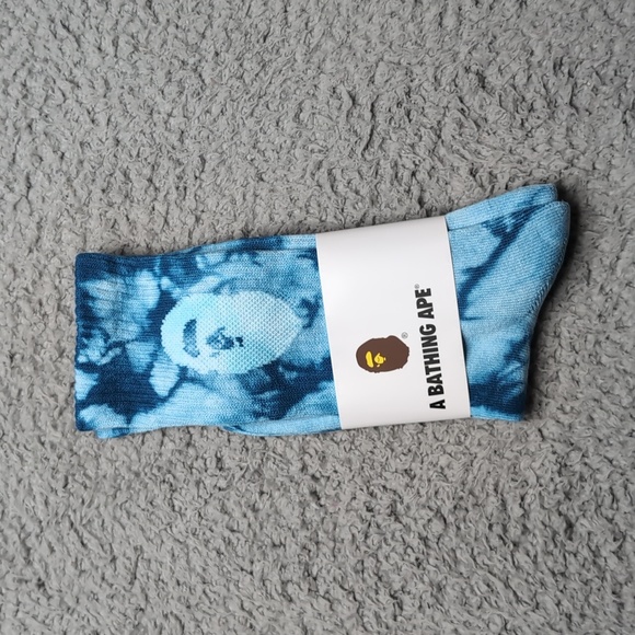 Bape | Underwear & Socks | Bape Crew Socks Ape Head Logo Mens Womens ...